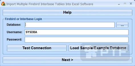 Import Multiple Firebird Interbase Tables Into Excel Software For