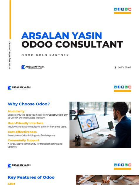 Arsalan Yasin Odoo Key Features And Overview Pdf Enterprise Resource Planning Point Of Sale