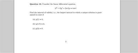 Solved Consider The Linear Equation Fully Explain Your Chegg Com