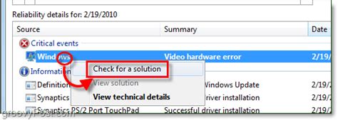 How To Use Reliability History Tool To Diagnose Windows 7 Issues