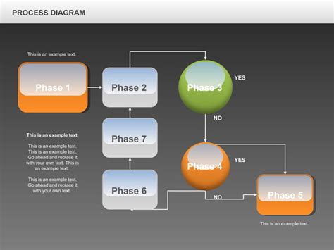 Process Flow Chart For Powerpoint By Poweredtemplate Com
