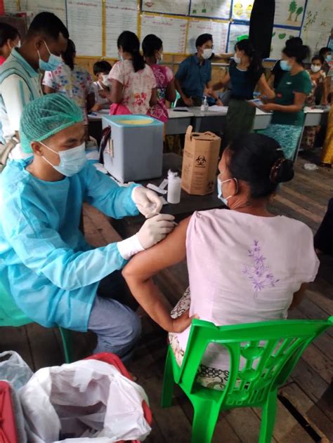 ကျွန်းစုမြို့တွင် ပထမအကြိမ် ကိုဗစ် ၁၉ ရောဂါ ကာကွယ်ဆေး နယ်လှည့်၍ ထိုးန