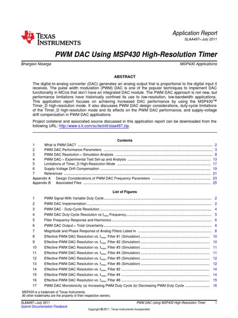 pdf pwm dac using msp430 high resolution timer dokumen tips