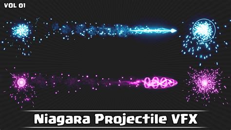 Artstation Niagara Projectiles Vfx Vol01 Game Assets