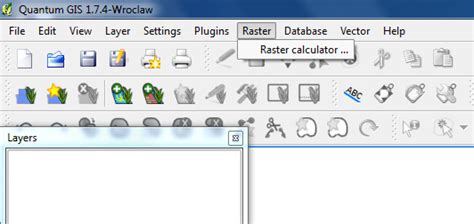 raster menu does not have any tools in qgis geographic information