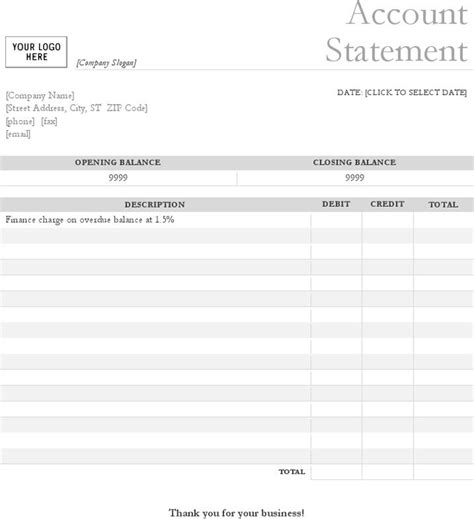 5 Bank Statement Templates Formats Examples In Word Excel