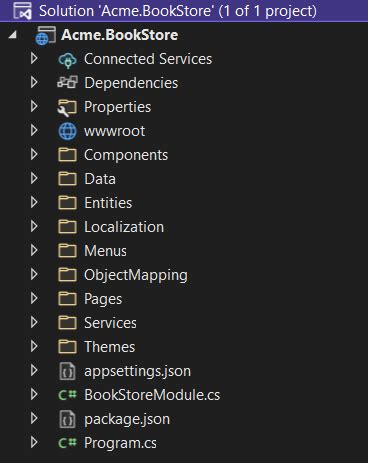 Single Layer Application Solution Template ABP IO Documentation