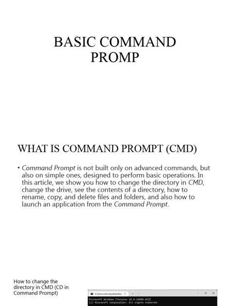 Basic Command Prompt Pdf