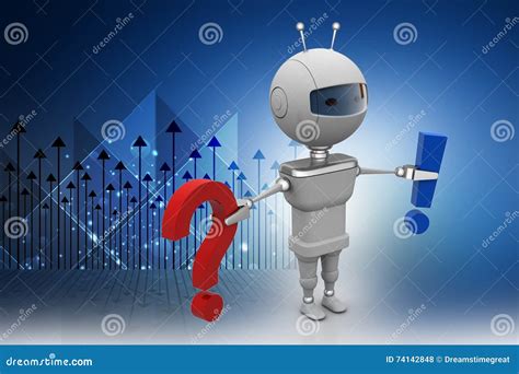 Robot With Problem Solving Concept Stock Illustration Illustration Of