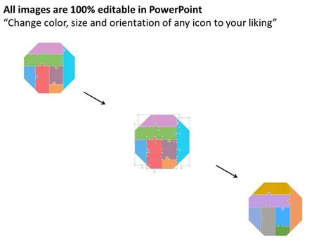 Gy Hexagon Made With Puzzle And Icons Flat Powerpoint Design PowerPoint Slides Diagrams