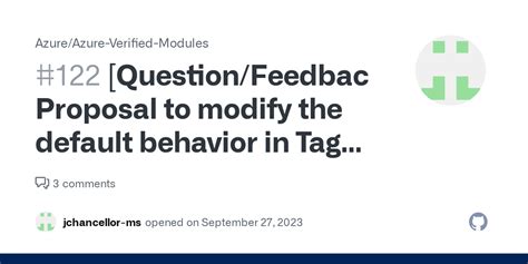 Questionfeedback Proposal To Modify The Default Behavior In Tags