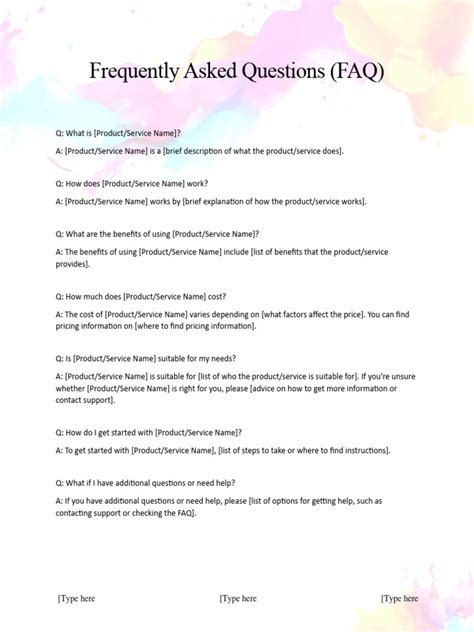Frequently Asked Questions Pdf