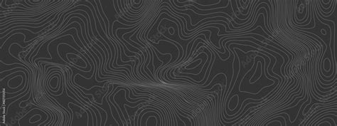 Abstract Topographic Wavy Curve Line Background Topography Map Pattern Geographic Curved