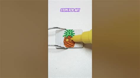 Drawing 🍍pineapple Owl🦉 But On My Keyboard With Posca Markers 👀🎨 Art Drawing Creative Youtube