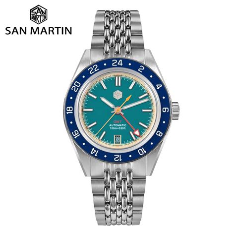 San Martin Reloj Deportivo Para Hombre Cronógrafo Mecánico Automático