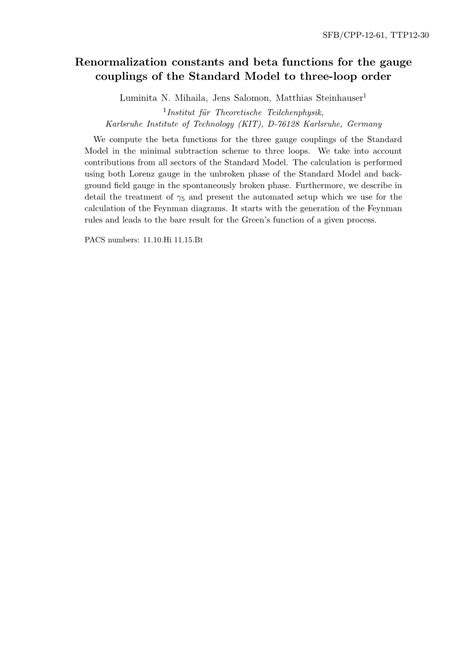 Renormalization Constants And Beta Functions For The Gauge Couplings Of