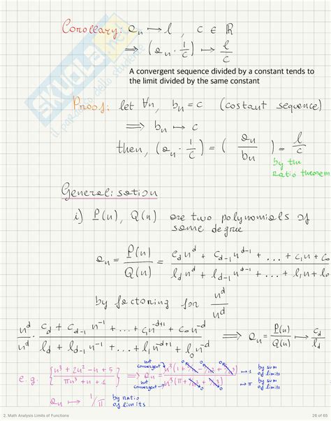 Math Analysis I Limits Of Functions Part 2 Sequences