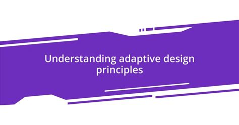 My Experience With Adaptive Design Techniques — Uk