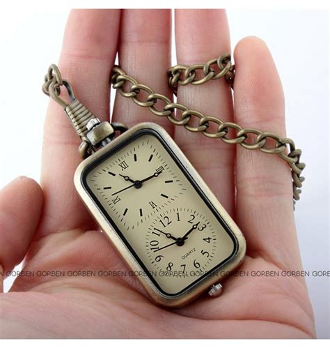 2020 Gorben 패션 디자인 더블 타임 소형 포켓 시계 여성 남성 절묘한 미니 사이즈 펜던트 포켓 시 티몬
