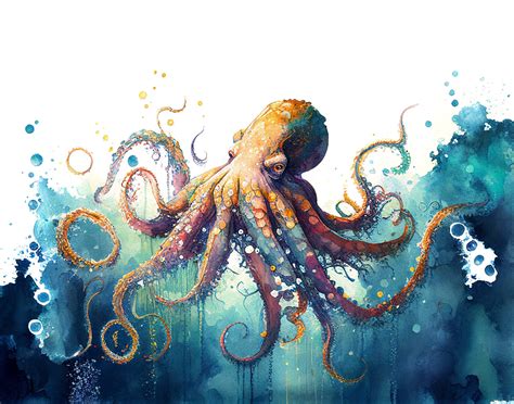 Octopus Watercolor