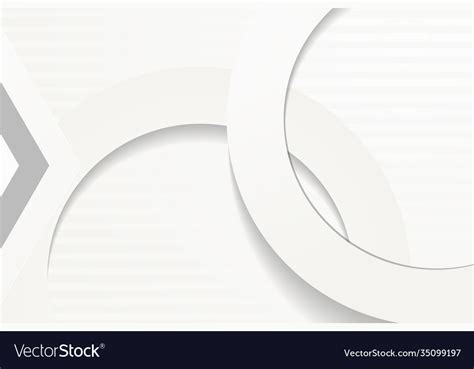 Modern White Backgrounds D Colorful Overlap Vector Image