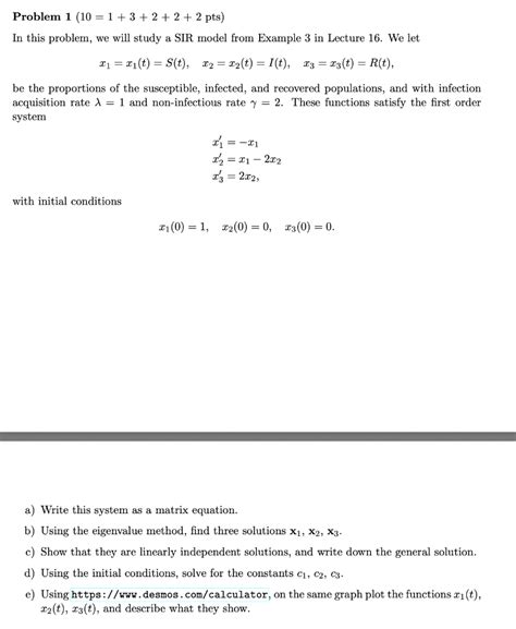 Solved Problem Pts In This Chegg Com