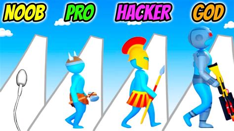 Crowd Evolution NOOB Vs PRO Vs HACKER Vs GOD YouTube