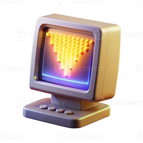 Serene Traditional Dramatic Modern A Vintage Computer Monitor