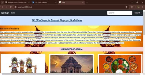 Shubhendu Bhakat On Linkedin Utkaldiwas Odisha Websitelaunch Mernstack Culture Heritage