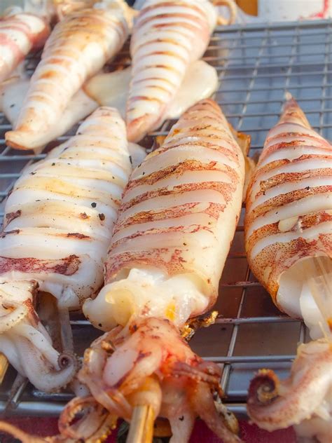 Seafood Squid Food Street Free Photo On Pixabay Pixabay