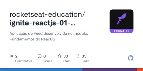 Github Rocketseat Education Ignite Reactjs Fundamentos React Aplica O De Feed