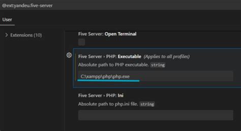 Fixing The “could Not Find Php Executable” Error In Live Server On Vs