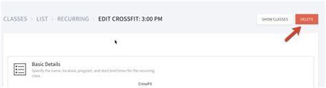 Canceling And Deleting Classes Wodify