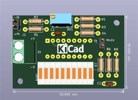 Vu Meter With Multicolored Led Dot Bar Share Project Pcbway