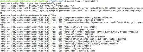 Instantiating Chaincode In Hyperledger Composer With Local Npm Registry