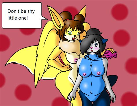 Rule 34 Anthro Breasts Dialogue Duo Eevee Female Fluffy Fluffy Tail