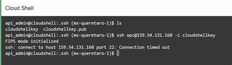 Duda SSH Connection Timed Out Oracle Cloud Infrastructure