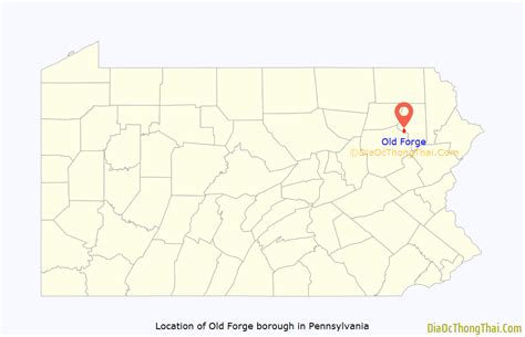 Map Of Old Forge Borough Pennsylvania Thong Thai Real