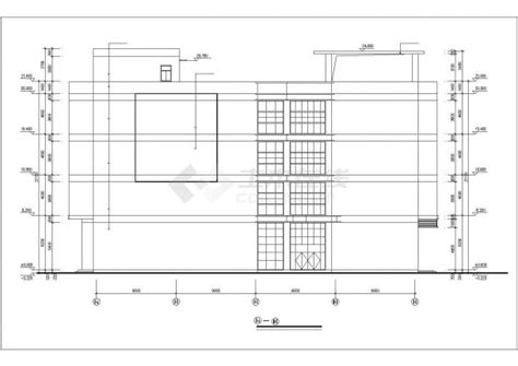 滁州市某商业街8500平米两栋4层框架结构百货商场平面设计cad图纸商业街土木在线