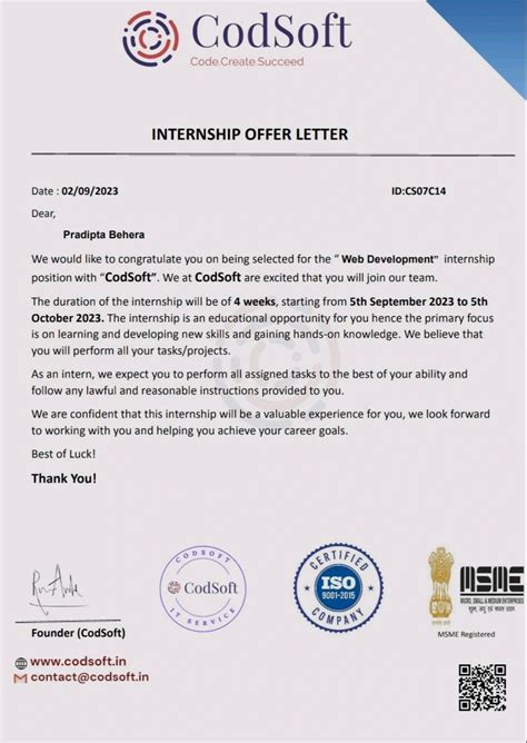 Pradipta Behera On Linkedin Codsoft Codsoftinternship Intern Internship Webdevelopment