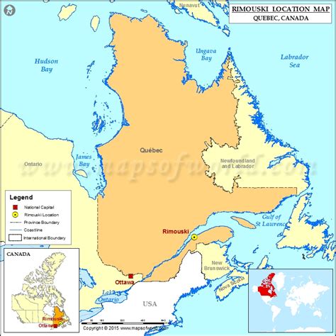 Where Is Rimouski Located In Canada Map