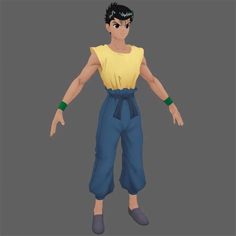 Yusuke 3d Model Rigged [dl] By Carinhaqualquer On Deviantart