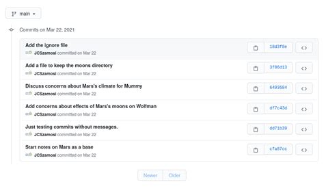 Version Control With Git Exploring History