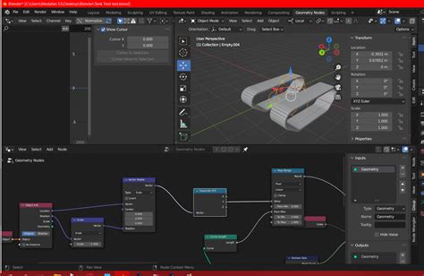 Configuring A Geometry Nodes Effect To Run Based On Object Movement In