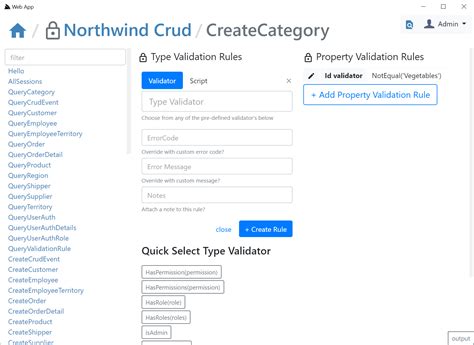 Studio Validation Rules