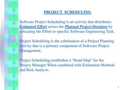 ppt project scheduling lecture notes powerpoint presentation free