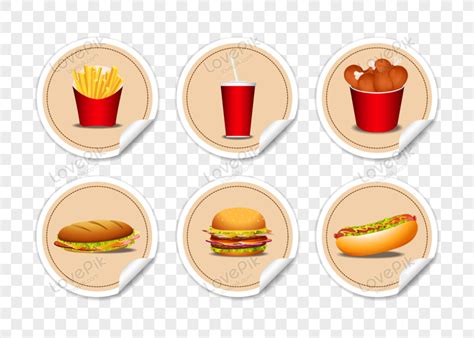 패스트 정크 푸드 아이콘 Png 일러스트 무료 다운로드 Lovepik
