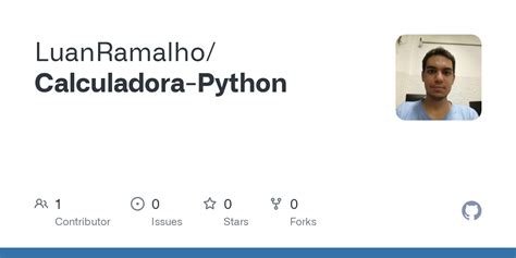 GitHub LuanRamalho Calculadora Python