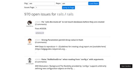 Rsk Github Issues Example Codesandbox