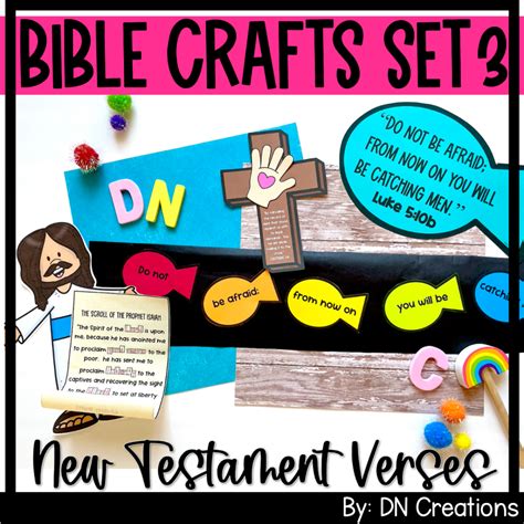 Bible Craft Set 3 New Testament Bible Crafts Easy Bible Crafts